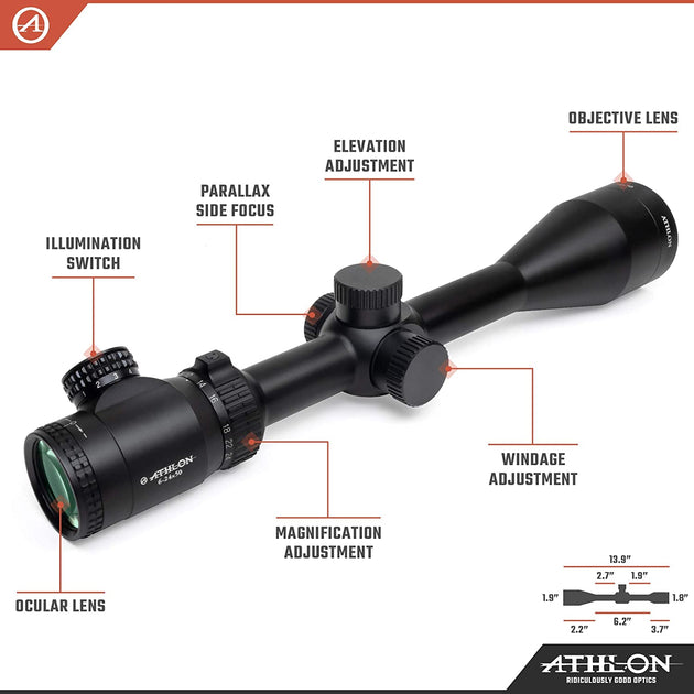 Athlon Optics Talos 6-24x50 Second Focal Plane Riflescope ATMR 1 MIL 2 ...